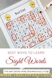 The Best Ways to Teach Reading Sight Words - Teach Magically