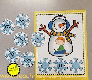 Superior Segmenting Snowmen Practice for Reading in Kindergarten ...